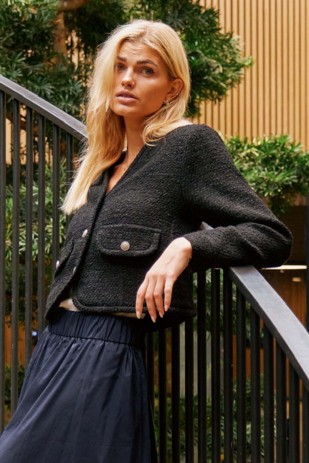 Neo Noir - Manua Boucle Jacket - Black