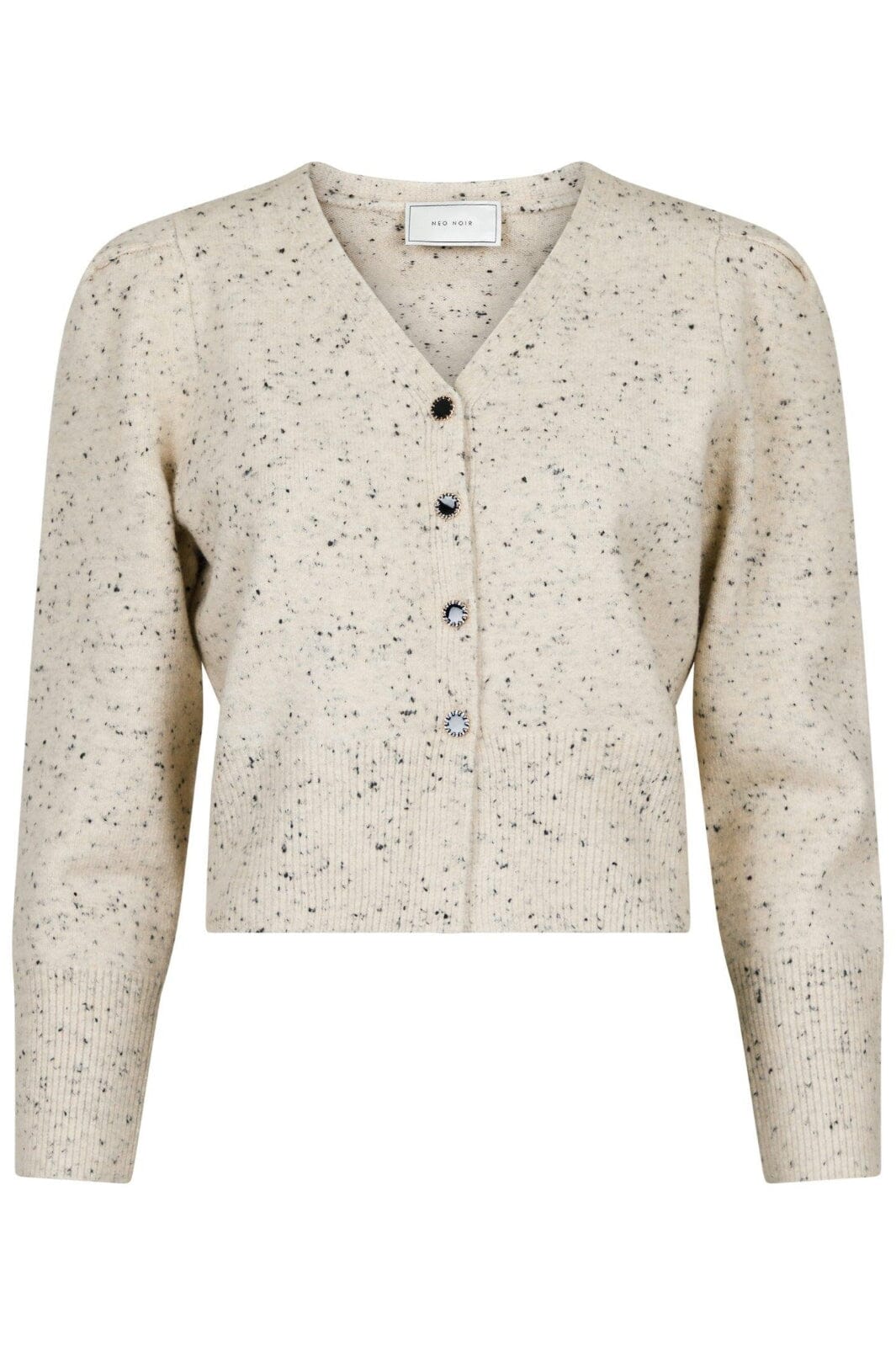 Neo Noir - Hunter Multi Knit Cardigan - Beige Melange