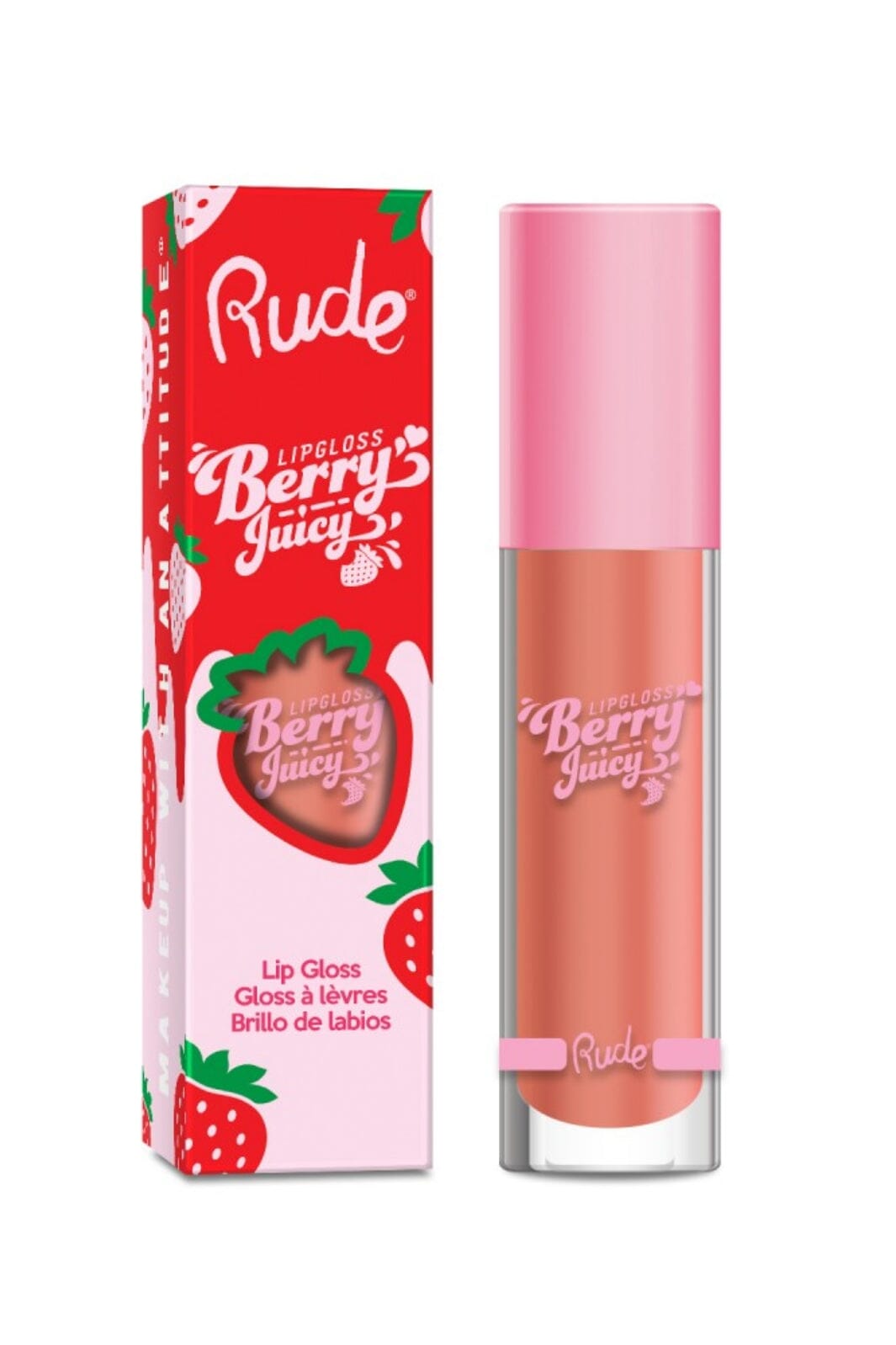 Rude Cosmetics - Berry Juicy Lip Gloss - Nudist